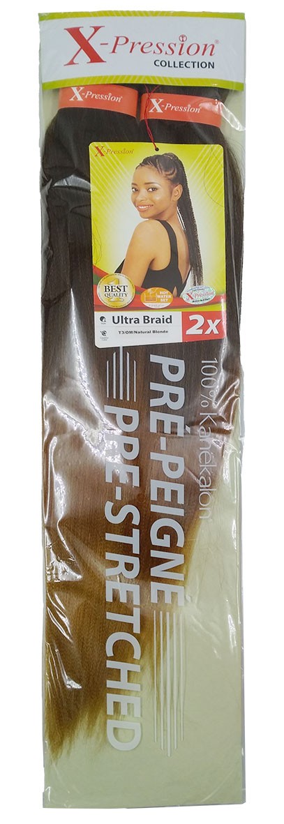 X-Pression UB 2x Pre-Streched Colour T3/OM/Natural Blonde. - Aheco Webshop