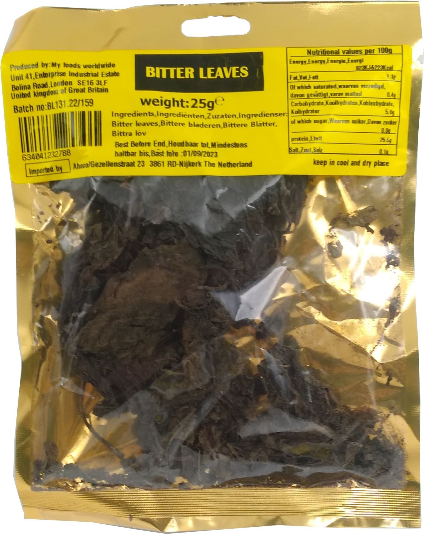 Ugu Dry Leaves - Bigi Mama 10 x 25 gr. - Aheco Webshop