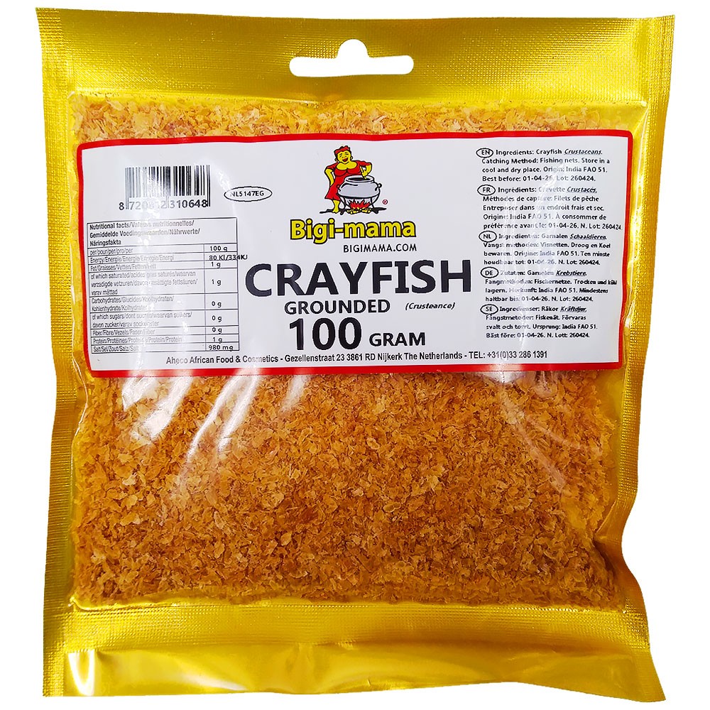 Crayfish Grounded African Style - Bigi Mama 10 x 100 gr. - Aheco Webshop