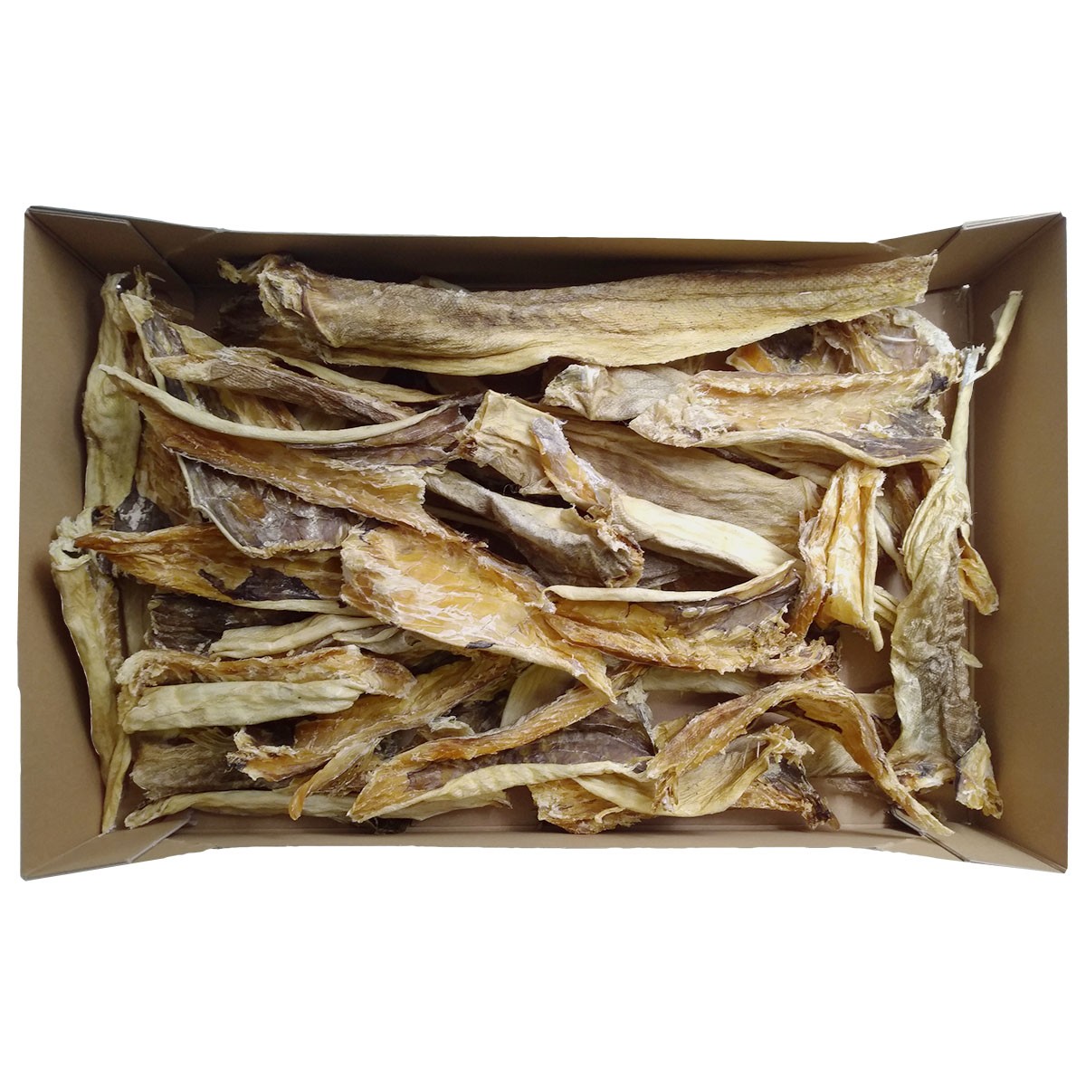 Stockfish Real Cod Bellies Bulk per 1 kg. - Aheco Webshop
