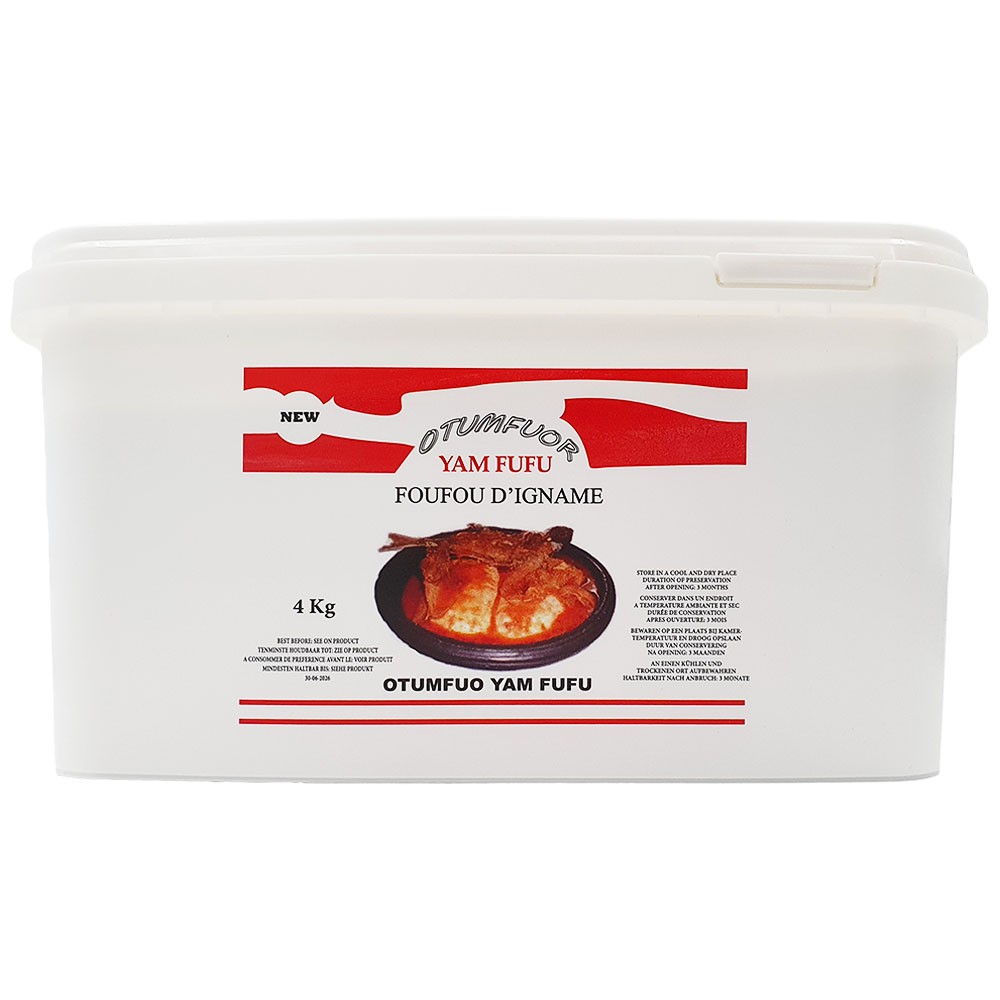 Yam Fufu Otumfour Bucket 1 x 4 kg. - Aheco Webshop