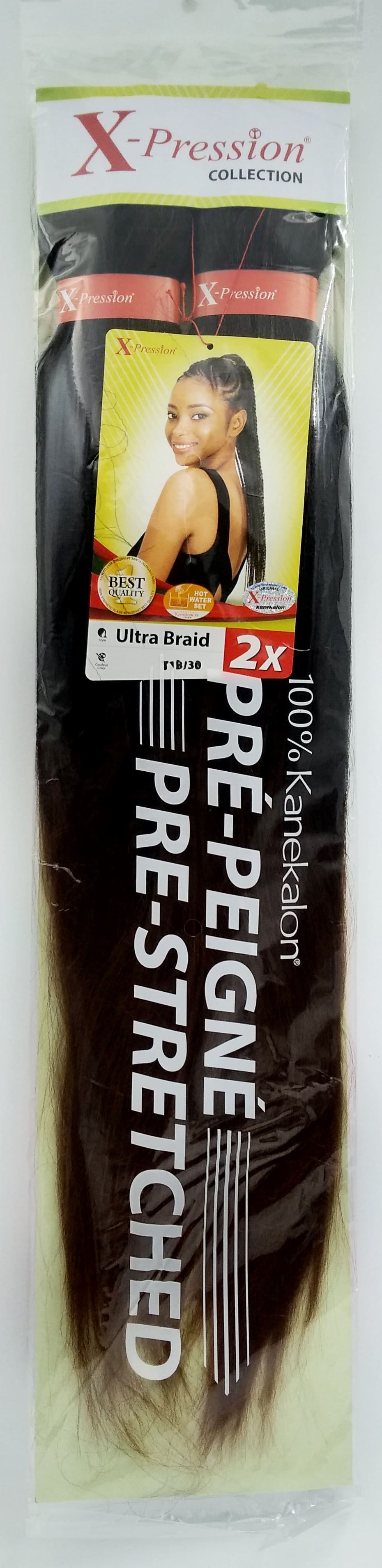 X-Pression UB 2x Pre-Streched Colour T1B/30. - Aheco Webshop