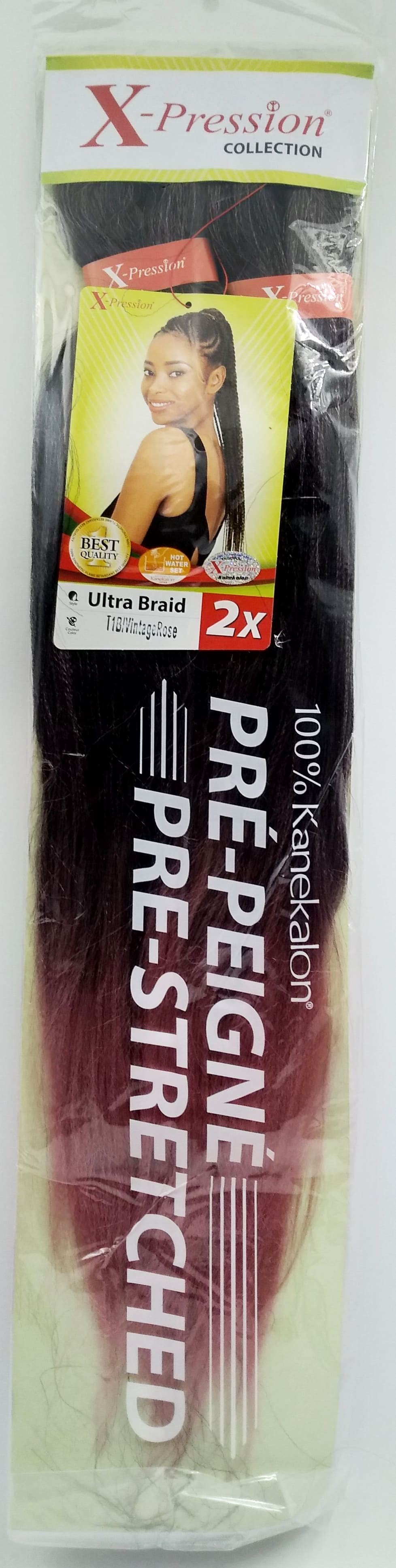 X-Pression UB 2x Pre-Streched Colour T1B/Vintage Rose. - Aheco Webshop