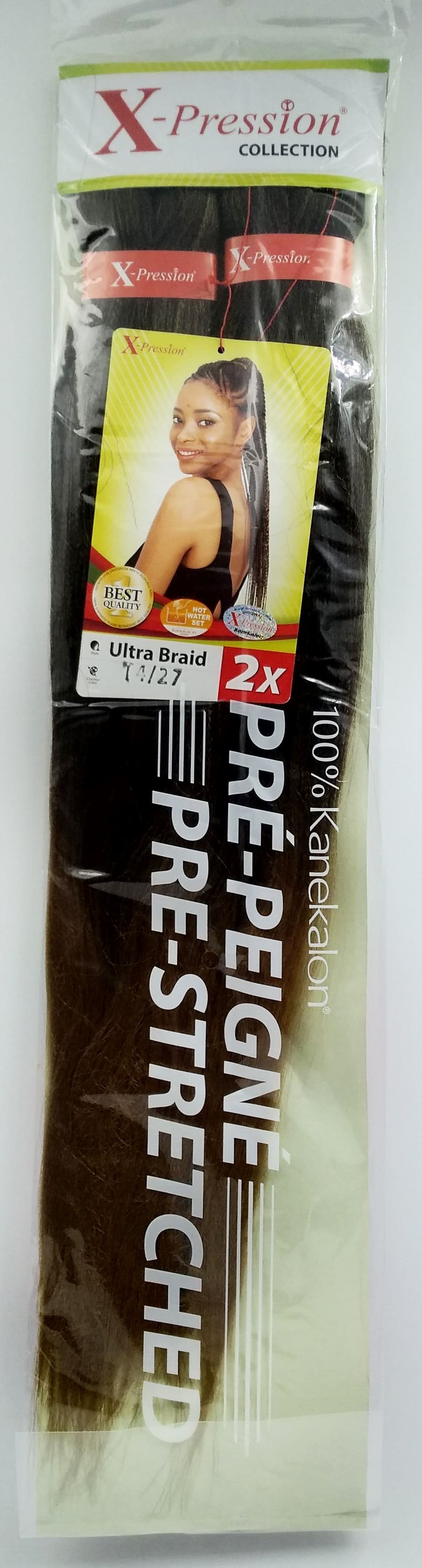 X-Pression UB 2x Pre-Streched Colour T4/27. - Aheco Webshop