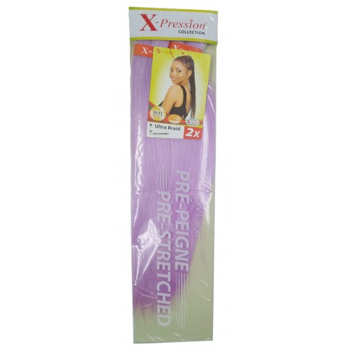 X-Pression UB 2x Pre-Streched Colour Ice Lavender. - Aheco Webshop