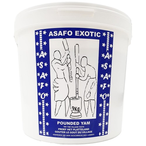 Pounded Yam Asafo Bucket 1 x 9 kg. - Aheco Webshop