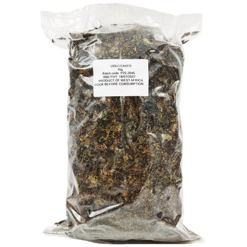 Ugu Dry Leaves Nigeria Bulk 1 x 1 kg. - Aheco Webshop